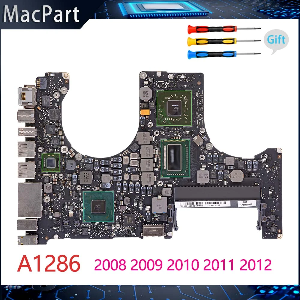 Original A1286 Motherboard 820-2850-a/b 820-2915-a/b 820-3330-b For ...