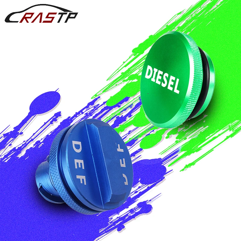 RASTP-1-SET-Aluminum-Magnetic-Dodge-Ram-Diesel-Fuel-Cap-DEF-Cap-For ...