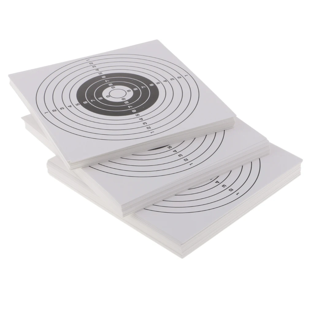 100Pcs Archery Paper Target - Shooting Target Paper Cardboard Compound ...