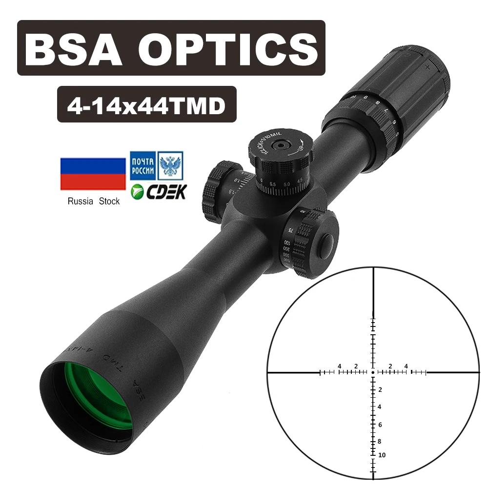Bsa Optics Tmd 4-14x44 Ffp Rifle Sight Hunting Rifle Scope Tactical ...