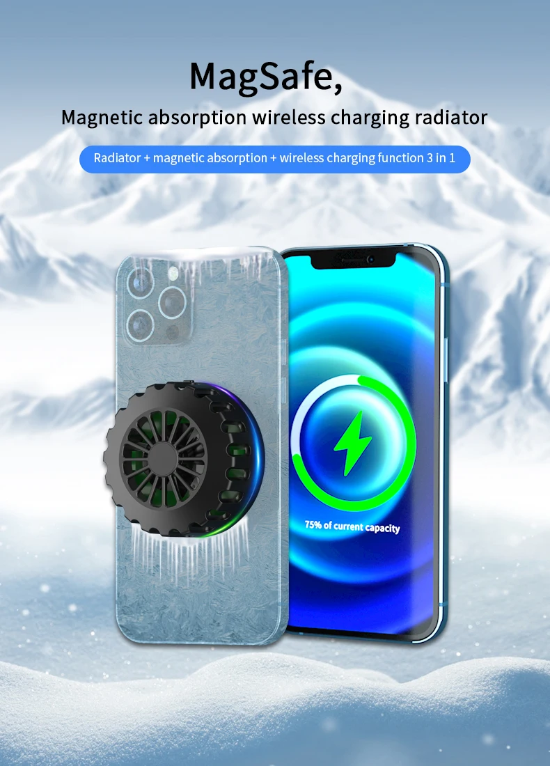 15' Magsafe Cooler Charger with RGB Colorful Light | Freezy World ...