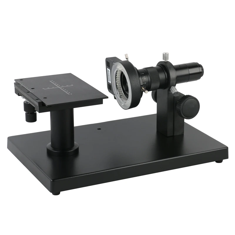 50mm Level Horizontal Microscope Video Camera Table Stand Holder Scale ...