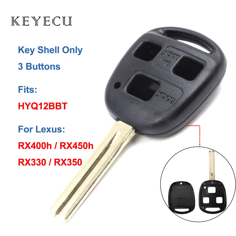 Lexus Key Rx350 Replacement Key Fob Shell For 2004–2006 Lexus RX330 ...