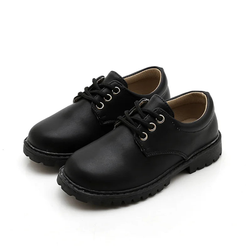 SKOEX Children Dress Shoes Boys Lace Up Leather School Uniform Shoes ...