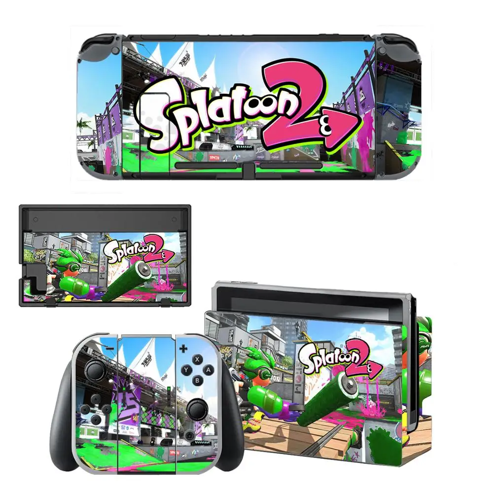Splatoon 2 Skin Vinyl Sticker For Nintendo Switch Console And Joy-Con ...
