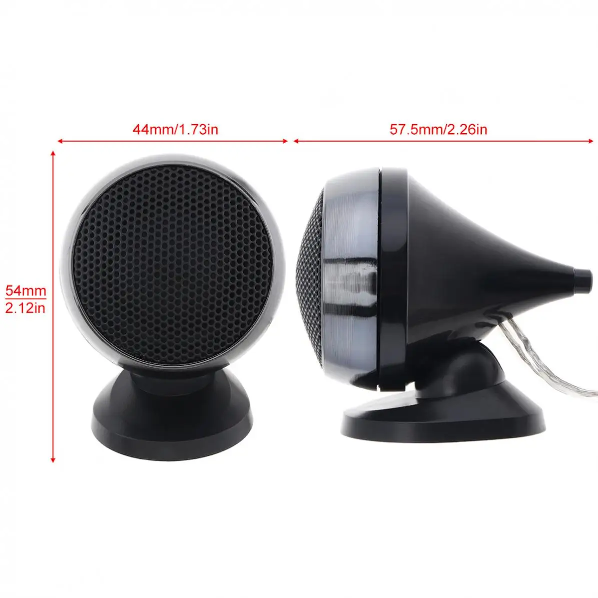2pcs 150W 12V High Efficiency Mini Dome Car Tweeter Speakers High ...