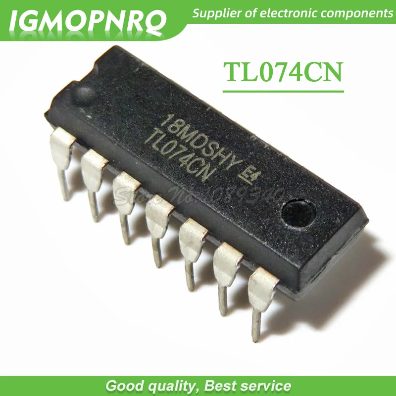 100pcs TL074CN TL074 DIP-14 Operational Amplifiers - Op Amps JFET Input Low Noise new original