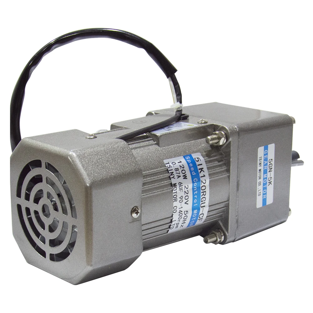 AC Gear Motor High Torque 5GU Gearbox AC Gear Motor 110V/220V 120W 7.5 ...