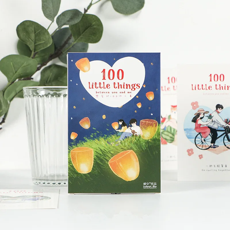 30 Pcs/Set 100 Little Things in Love Postcard DIY You and Me Greeting ...