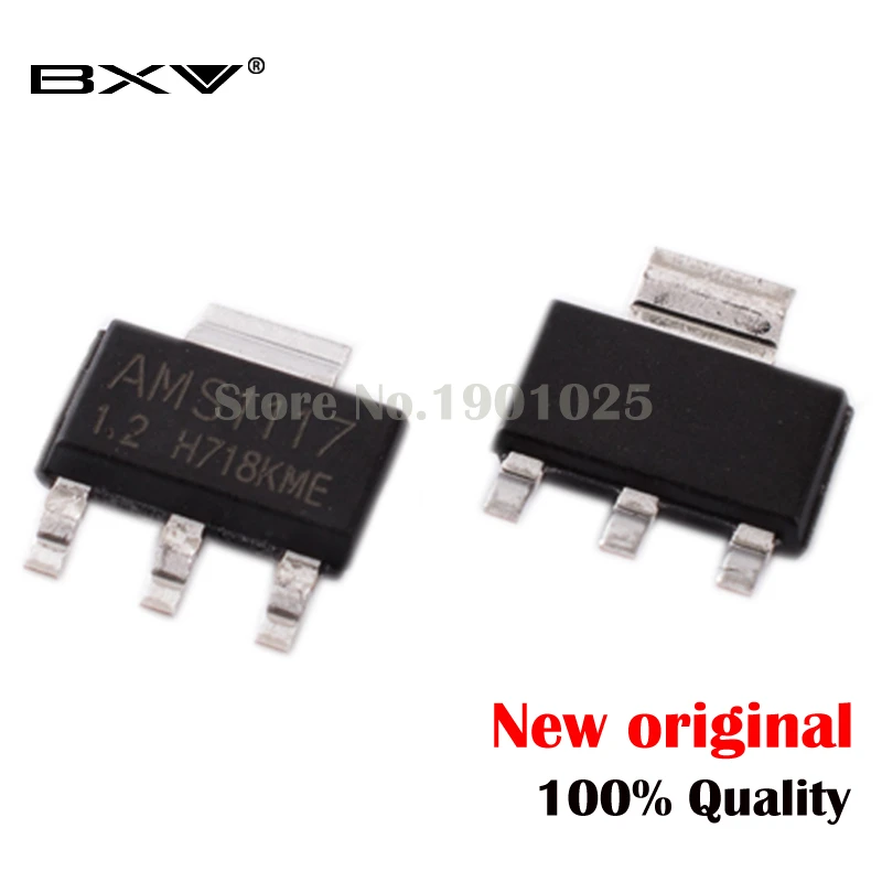 50pcs Ams1117 Series Ams1117-1.2 Ams1117-1.5 Ams1117-1.8 Ams1117-2.5 Ams1117-3.3 Ams1117-5.0 ...