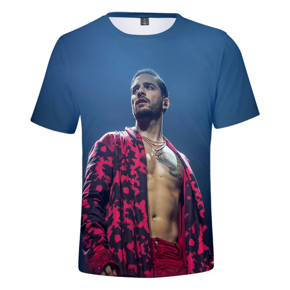 hot rapper singer maluma fashion 3Dt shirt in boys/girls summer short ...
