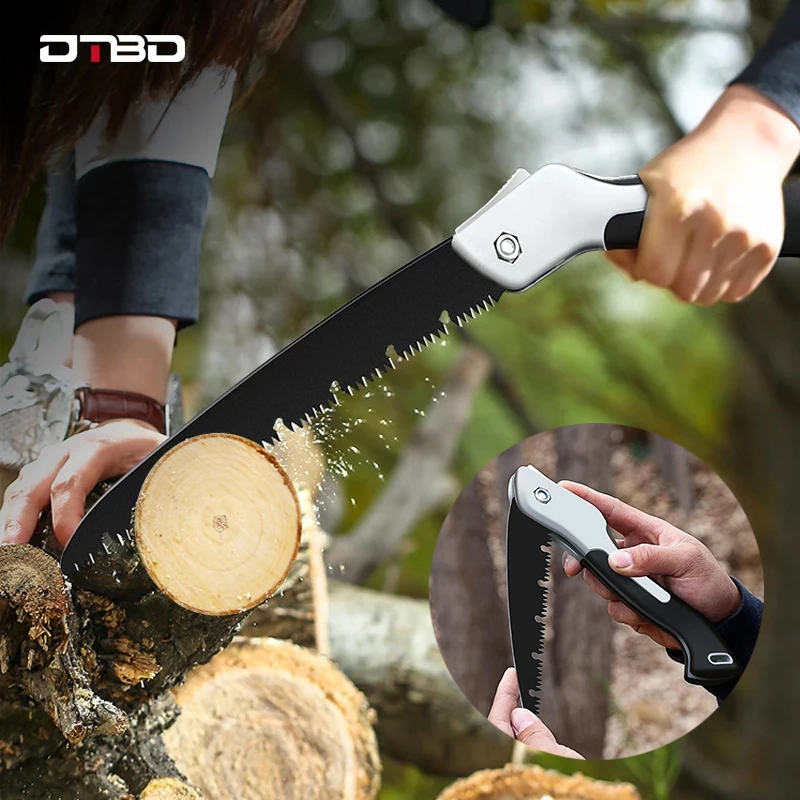 DTBD Folding Cutting Hand Folding Mini Saw with TPR Handle Collapsible ...