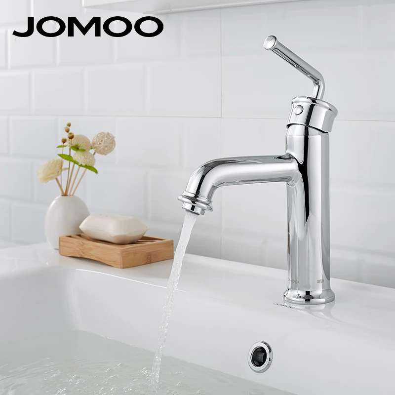 JOMOO Basin Faucet Waterfall Chrome Bathroom Sink Faucet Mixer Tap ...