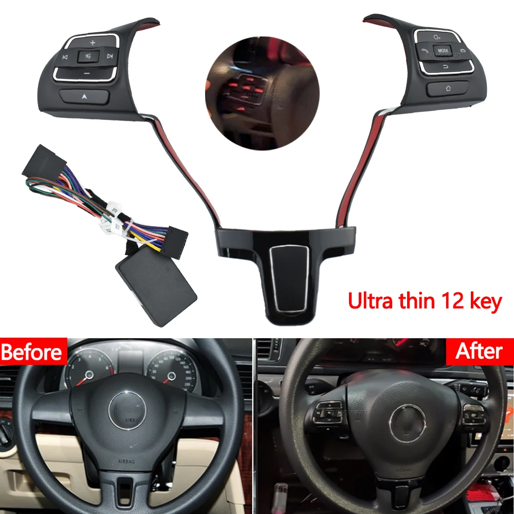 Car-Steering-Wheel-Remote-Wireless-Control-Button-For-VW-Passat-Tiguan ...