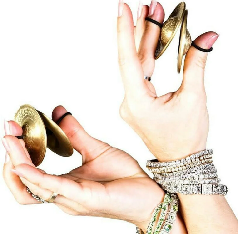 Brass Egypt Finger Cymbals Zills For Belly Dancing (Copper) Tribal ...