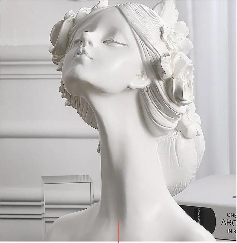 Exotic Half Body Woman Sculpture - Daedalus Designs