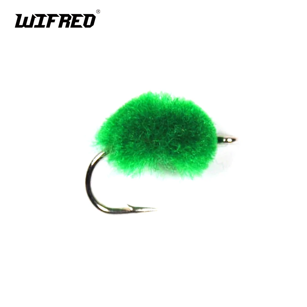 Wifreo 6pcs #12 Glo Bug Egg Fly for Trout Salmon Fishing Pink Orange ...