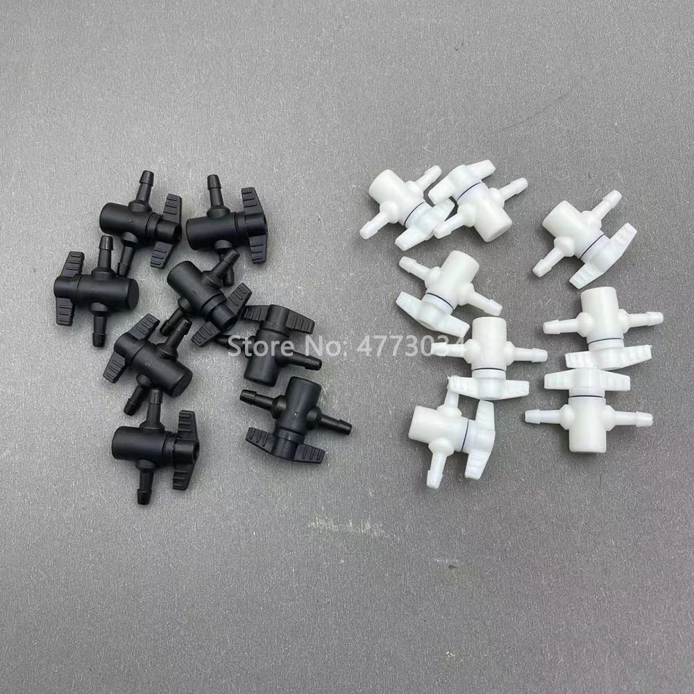 8PCS Plastic 2 way ink valve two ways for Solvent UV printer Flora Xuli ...