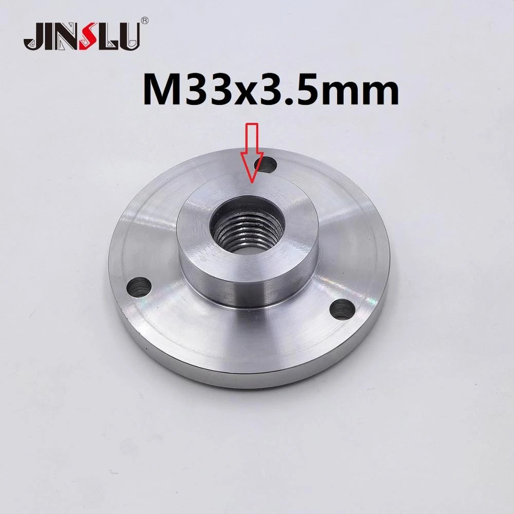 M33x3.5mm M33 Spindle Thread Chuck Flange Back Plate Base Plate Adapter ...