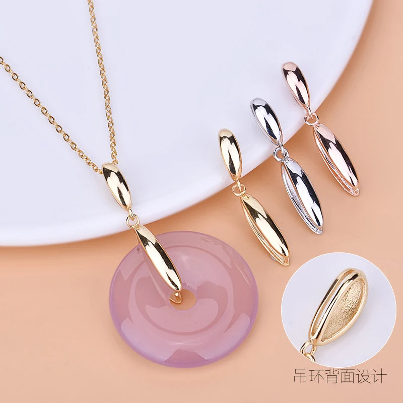 s925-sterling-silver-simple-wild-basic-inverted-buckle-pendant-safety ...