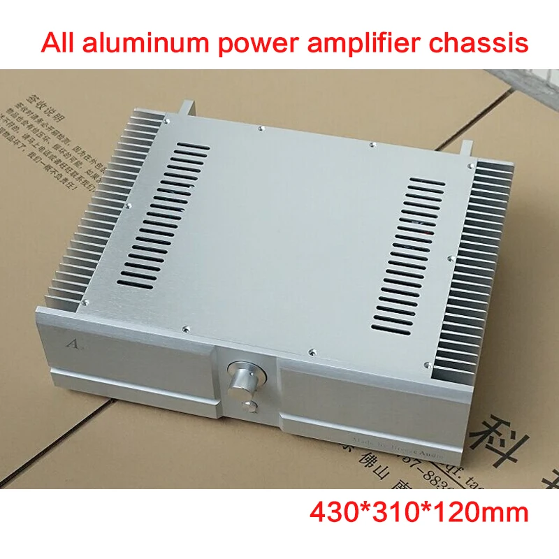 DIY-All-aluminum-Power-Amplifier-Chassis-BZ4312A2-with-Radiator-Case ...