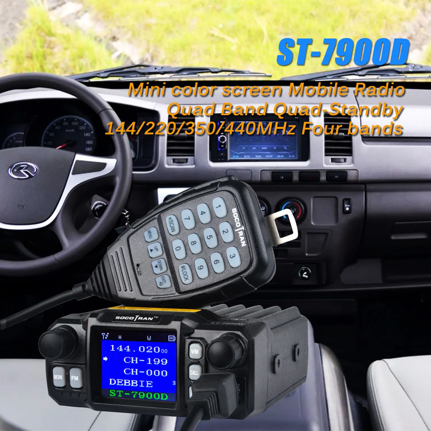 In Moscow Car Mobile Walkie Talkie Amateur Ham Radio Vehicle ...