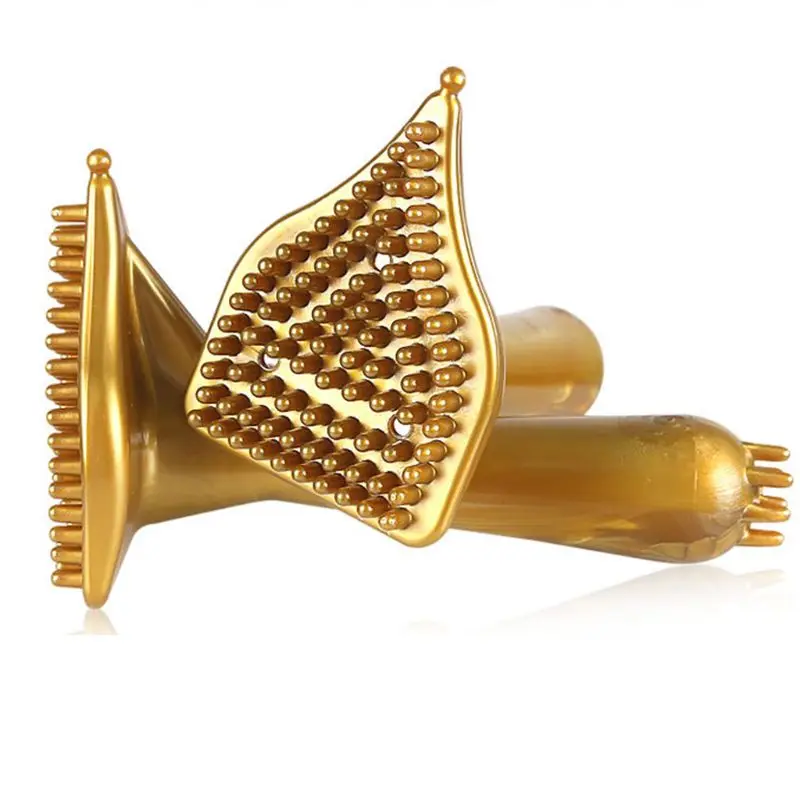 Handheld Meridian Massage Triangle Brush Relieve Fatigue Magnetic Body ...