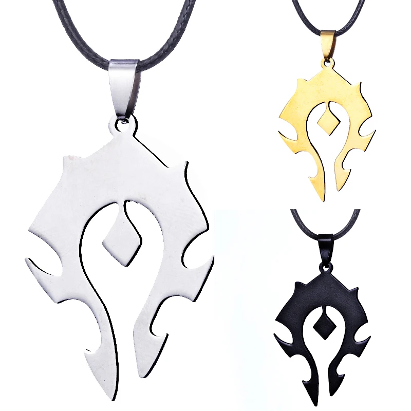 ZRM Jewelry Stainless steel Pendant World of Warcraft Horde Alliance ...