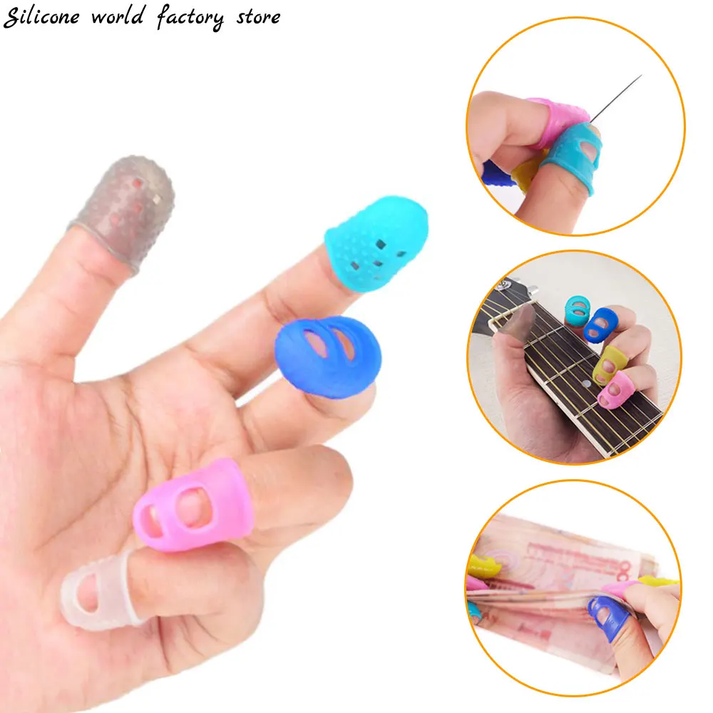 Silicone-world-Silicone-Guitar-Finger-Cots-Guitar-Fingertip-Protector ...