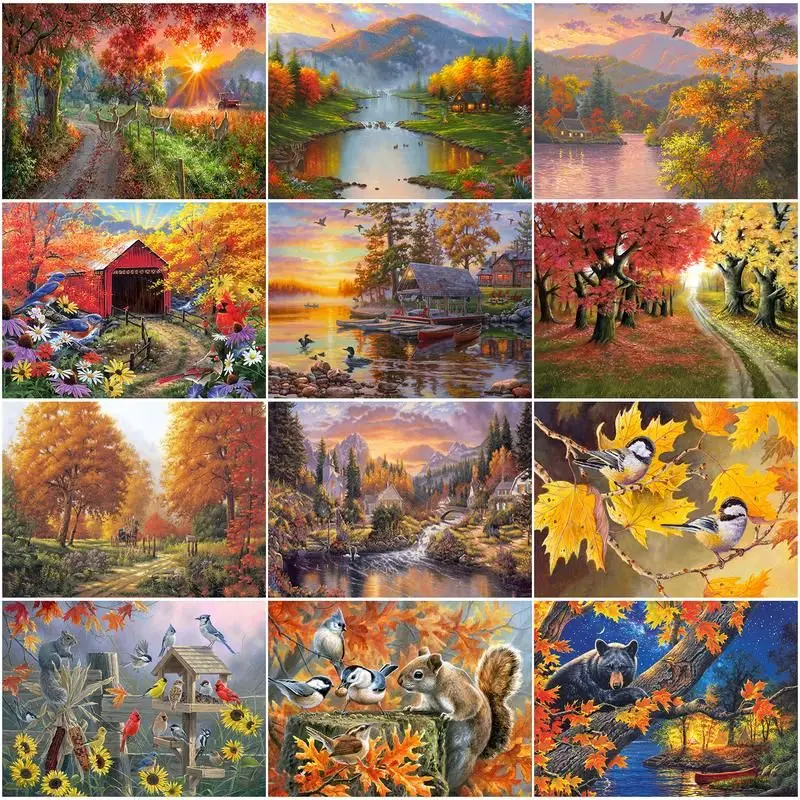 Autumn Landscape Drawing