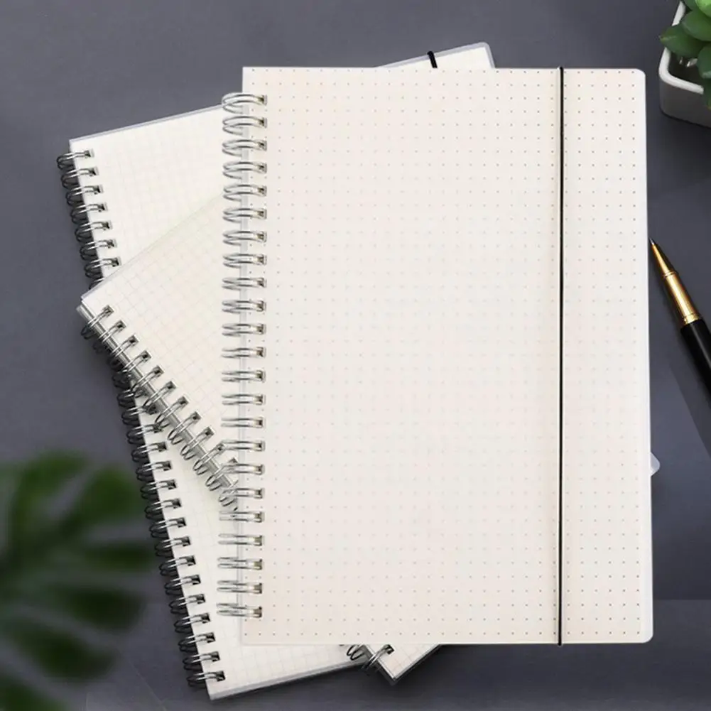 A5-planejador-di-rio-espiral-notebook-capa-transparente-bloco-de-notas ...