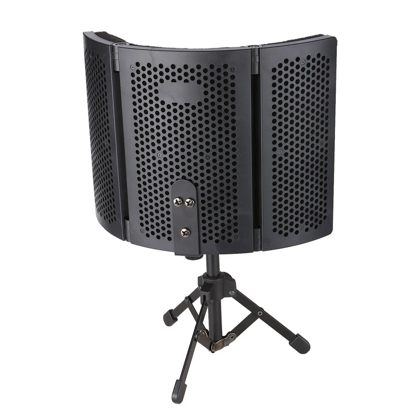 Studio Microphone Isolation Shield with Stand Mic Sound Dampening Foam ...