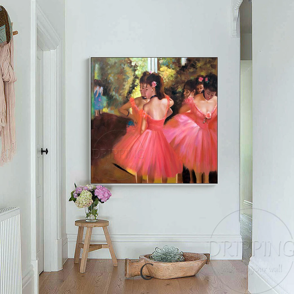 Edgar Degas Dancers In Pink