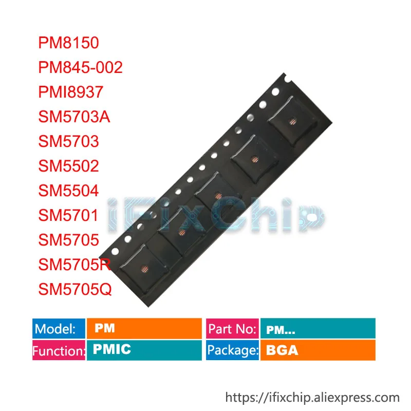 Chip Ic 5 Peças, Pm8150 Gestão Pmi89 Sm5703a Sm5703 Sm5502 Sm5504 ...