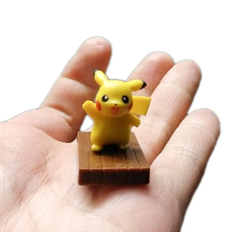 Genuine Anime Pokemon Pocket Monster Doll Figure Q Version Mini Pikachu ...