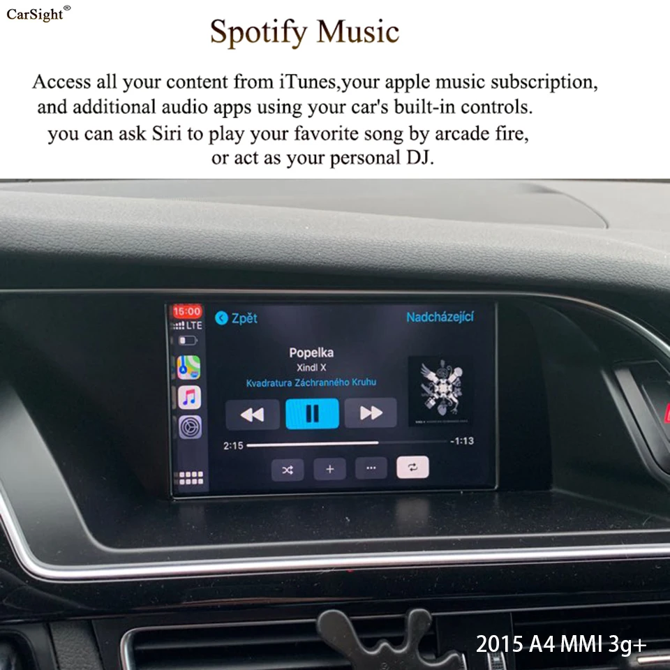 무선 애플 카플레이 안드로이드 자동 개조 키트, 아우디 Q5 3G / 3G + MMI 시스템 멀티미디어 인터페이스 카 플레이 ...