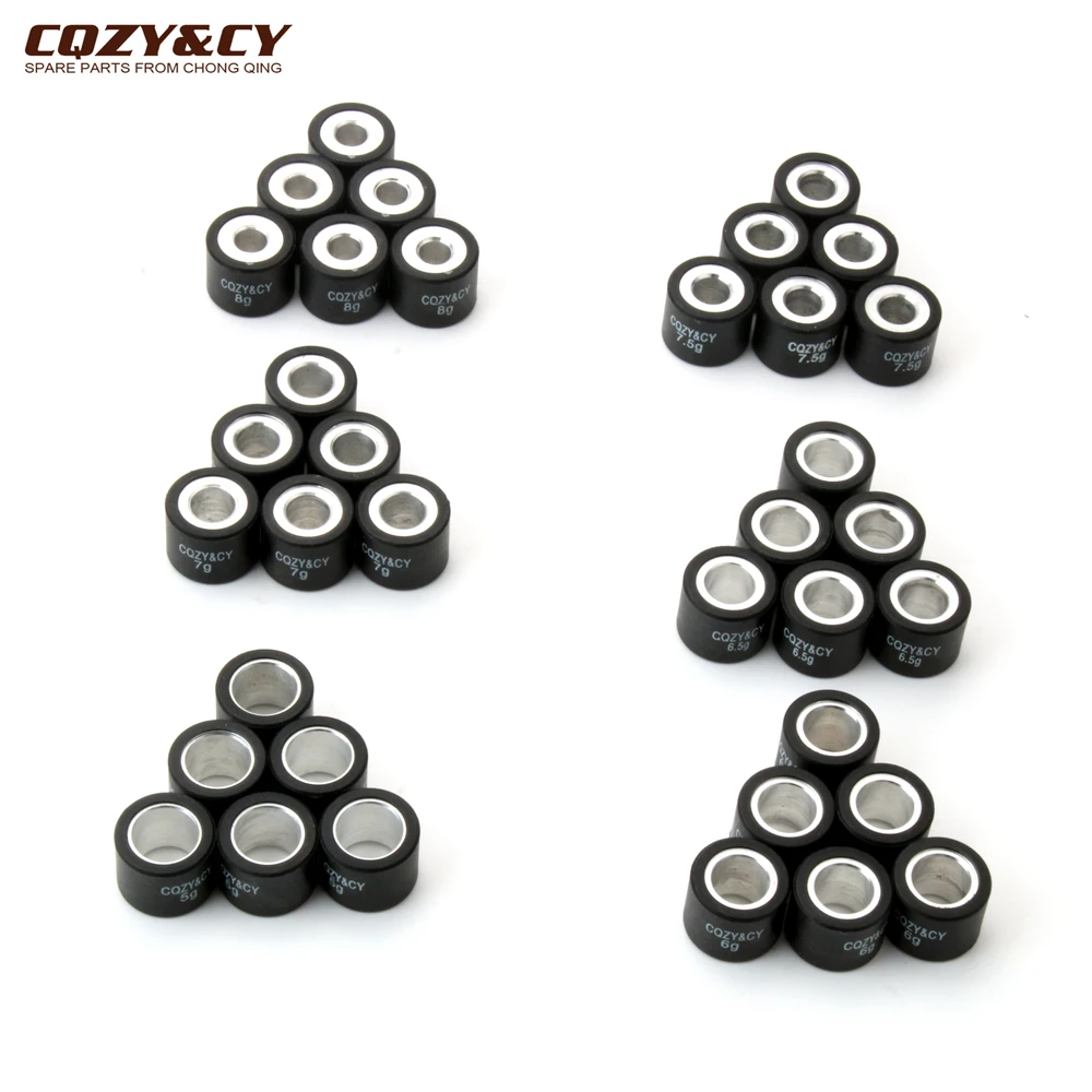 6pc Variator Racing Roller Weights 5gram 19x15.5 Mm For Piaggio Diesis ...