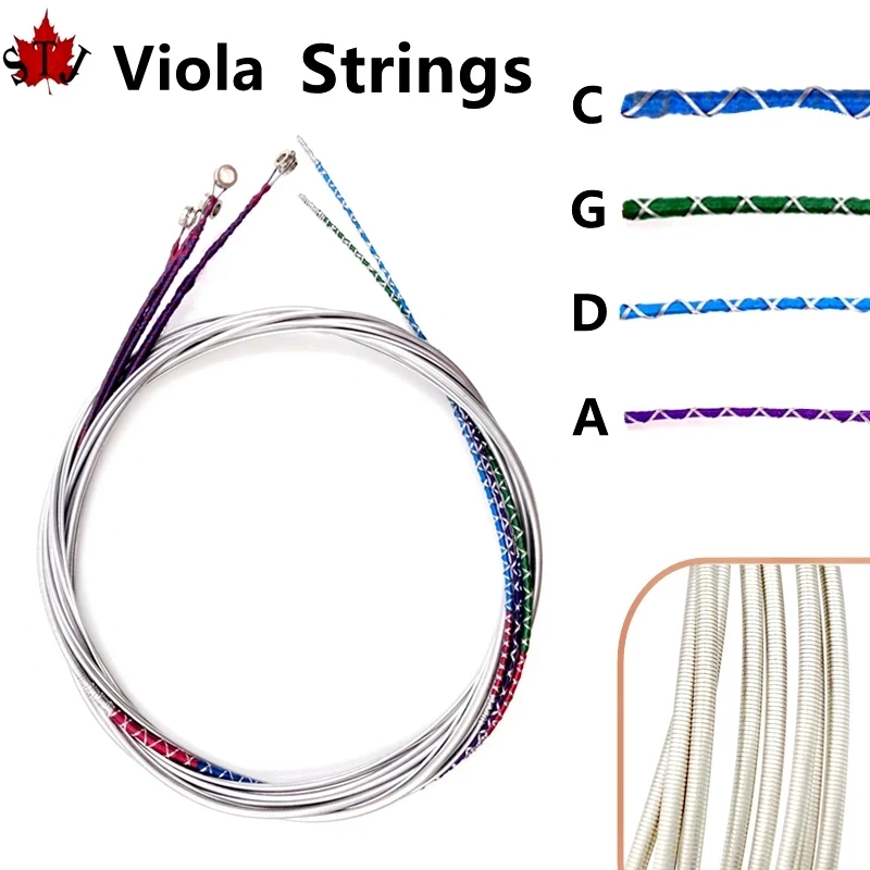 2 sets best quality alloy medium soft professional viola strings,A D G ...