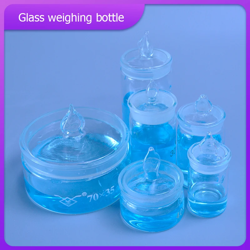 50*30mm 40*25mm 60*30mm 70*35mm low or Tall Glass Weighing Dish Bottle ...