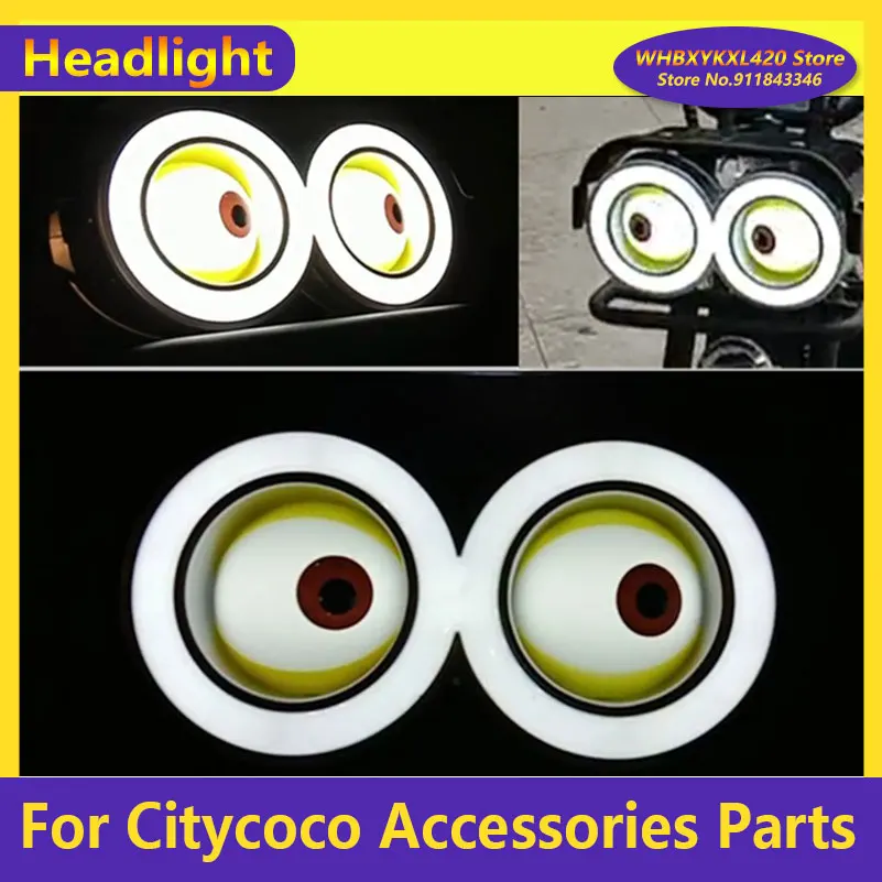 12V CItycoco Headlight Lighting Spotlight Little Yellow People Bracket ...