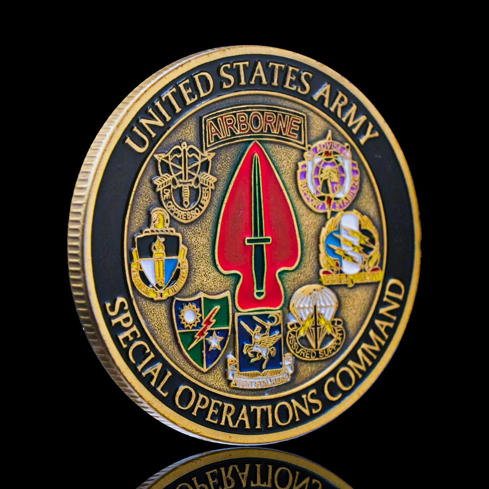 Airborne-Special-Operations-Command-Army-Sine-Pari-Usa-Challenge-Coin ...