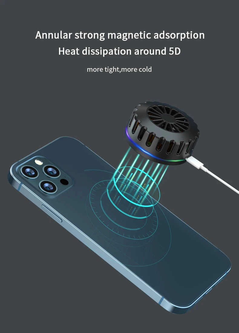 15' Magsafe Cooler Charger with RGB Colorful Light | Freezy World ...