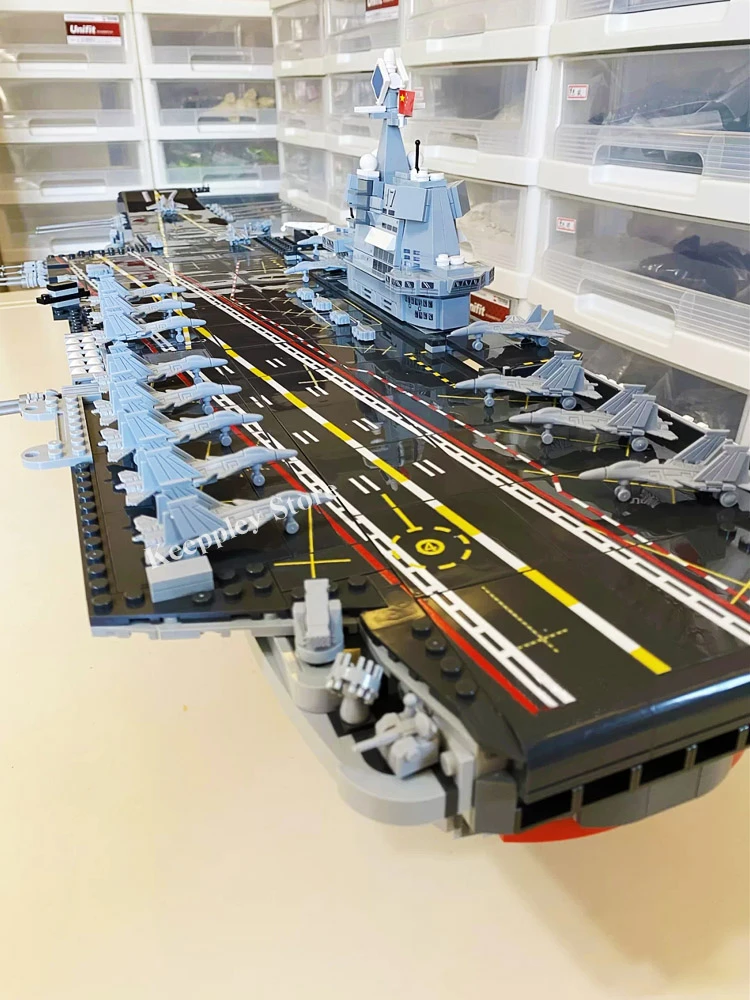 Sembo Block Shandong Aircraft Carrier With Led Building Blocks Military ...