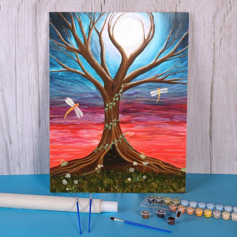 Acrylic Painting Landscape Trees