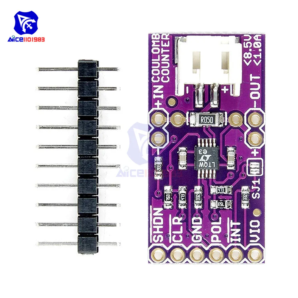 Diymore Placa de detección de carga de batería CJMCU LTC4150 LTC4150 Coulomb, módulo de Sensor ...