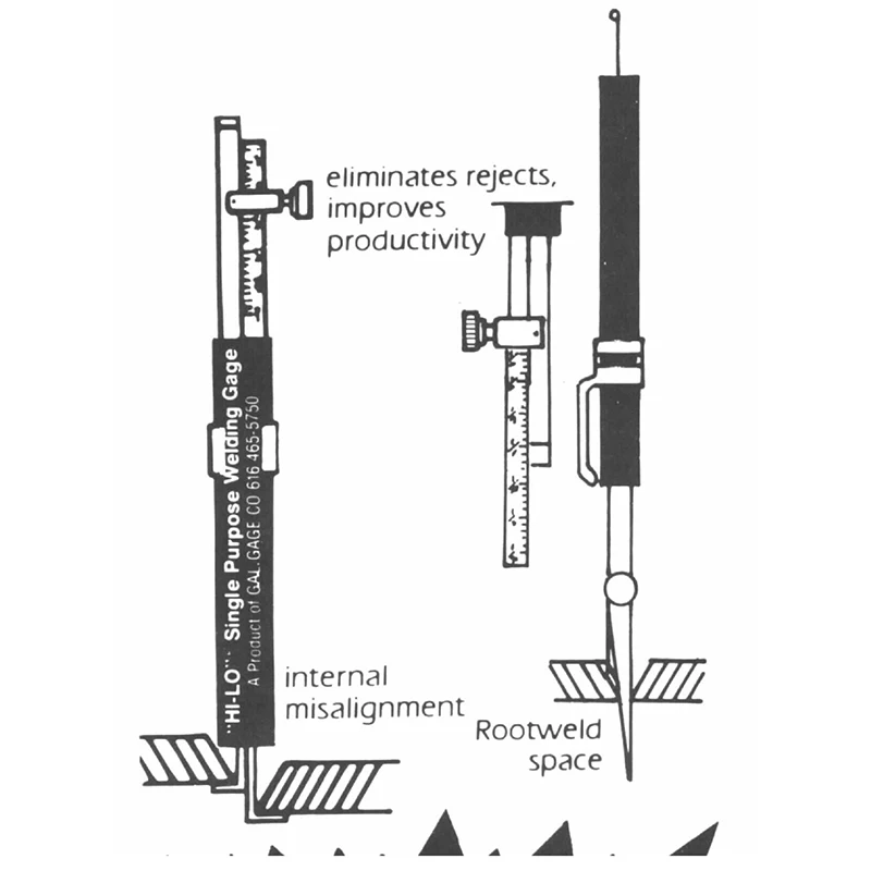 Internal Satu Tujuan Hi-Lo Pengelasan Gage Gauge Root Gap, 06/24/2024