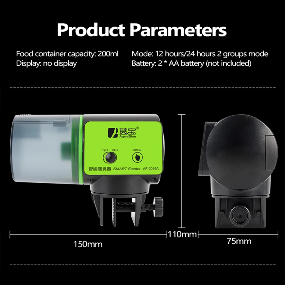 Intelligent Automatic Fish Feeder Aquarium Fish Bowl Electrical Timer ...