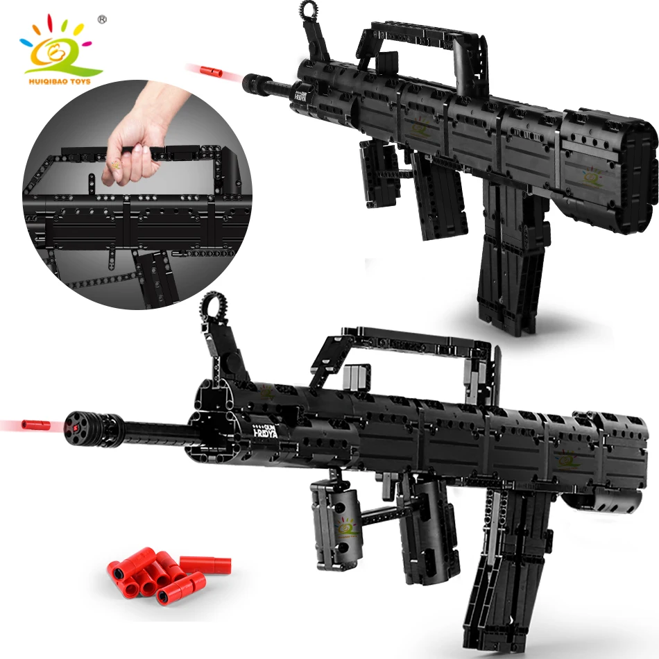 Shooting Game Bricks | Building Blocks Set | 95 Automatic Rifle | Tech ...