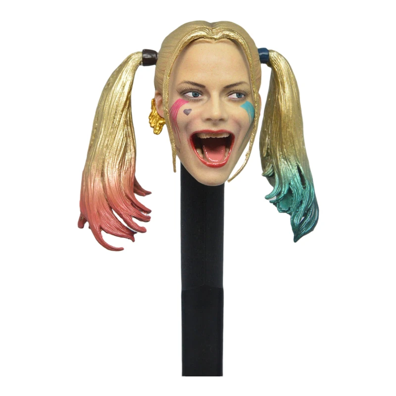 1 6 Custom Suicide Squad Harley Quinn Head Sculpt For Phi Cen Female