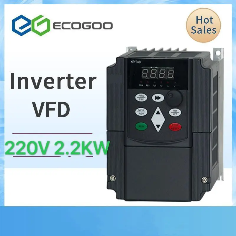 VFD Inverter 1.5KW/2.2KW/4KW Frequency Converter ZW AT1 3P 220V/110V Output CNC Spindle motor ...